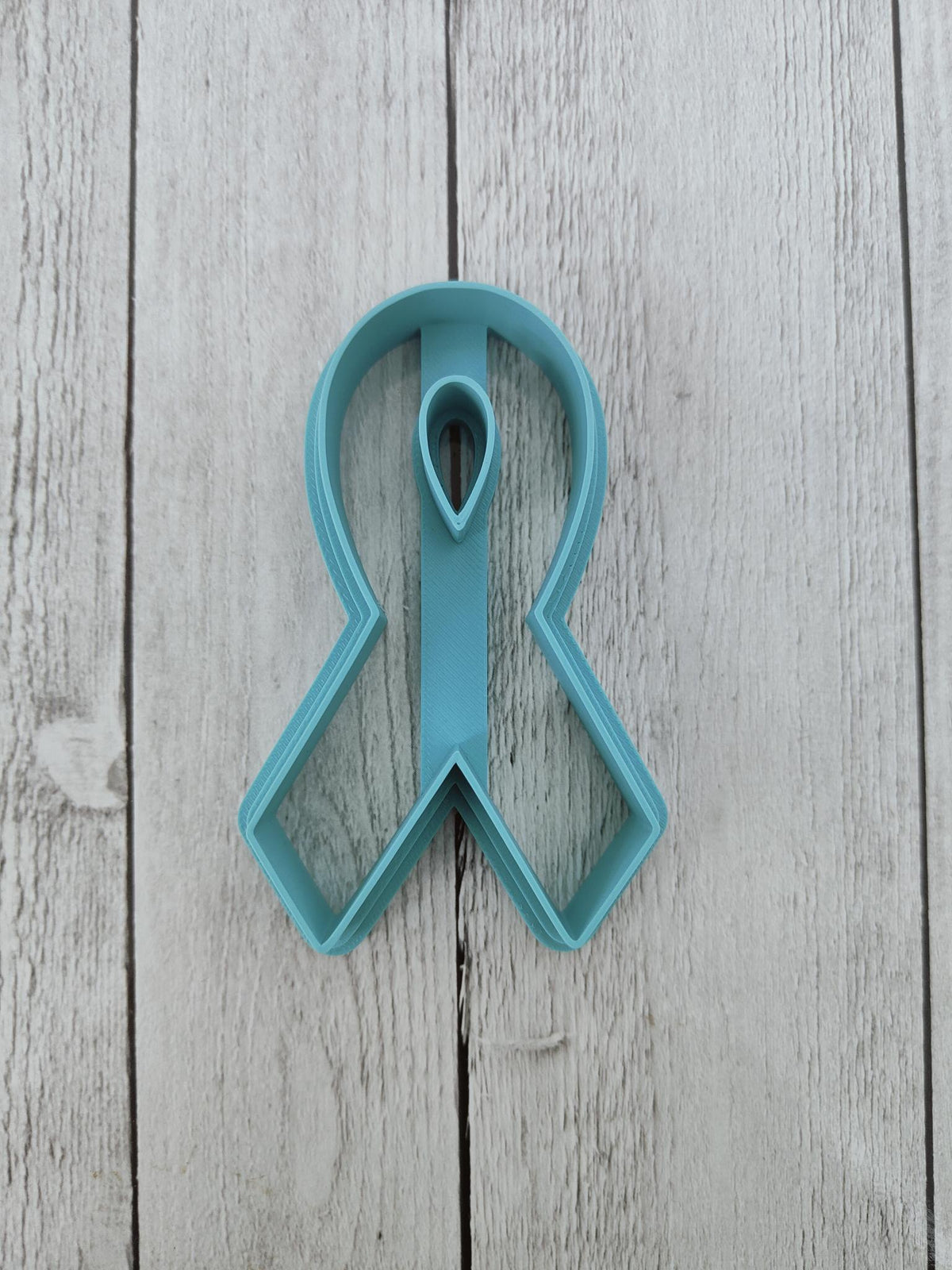 Cancer Ribbon 9cm x 4.2cm Cookie Cutter — Cake Tinz n' Thingz