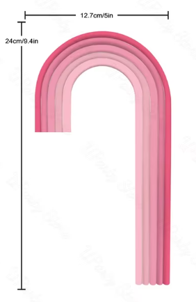 Rainbow Cake Topper - Hot Pink — Cake Tinz n' Thingz