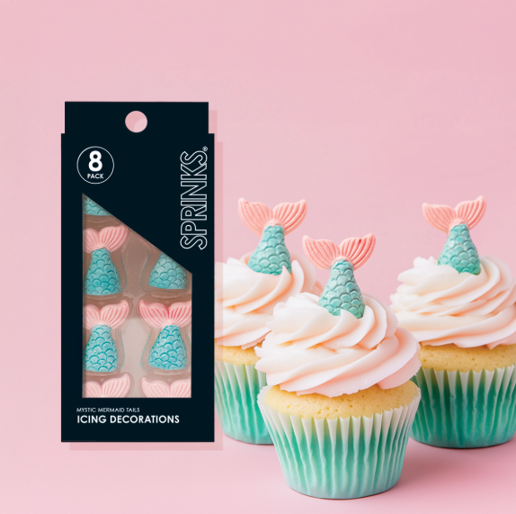Sprinks Icing Decorations - Mermaid Tails (8 Pieces) — Cake Tinz n' Thingz
