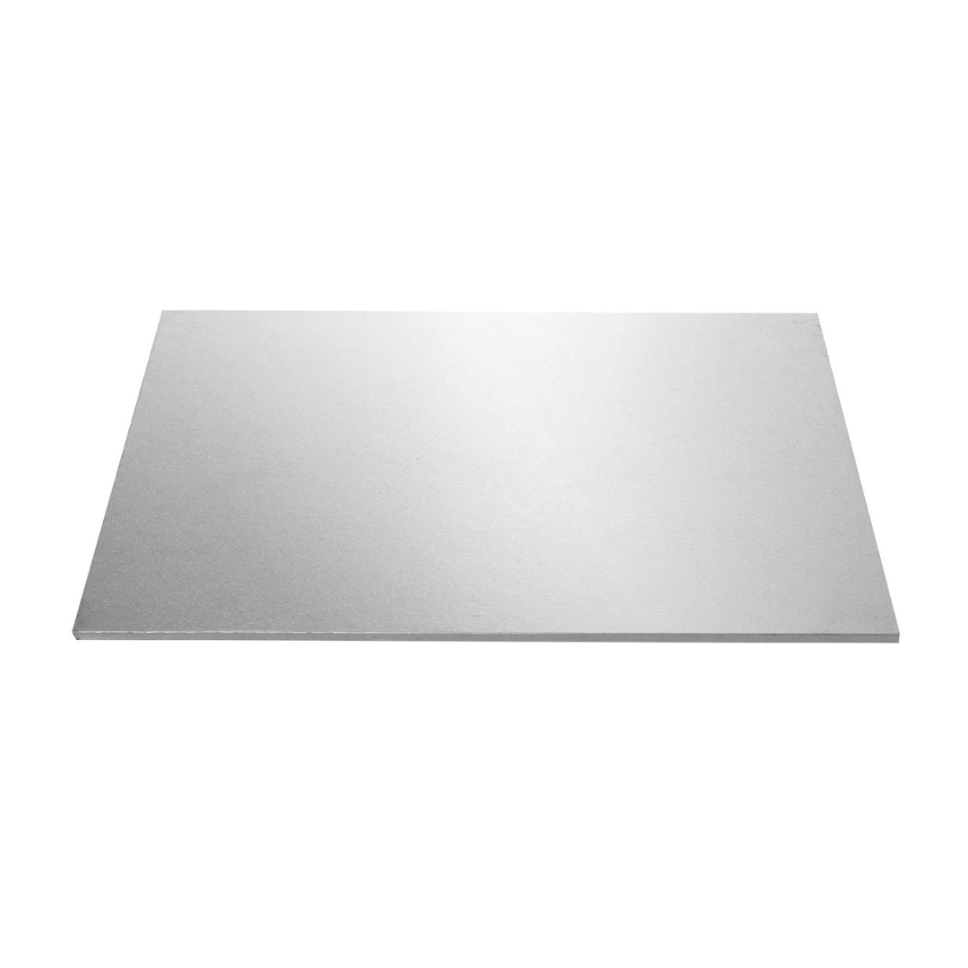 Mondo 9x12" Silver Rectangle Board — Cake Tinz n' Thingz