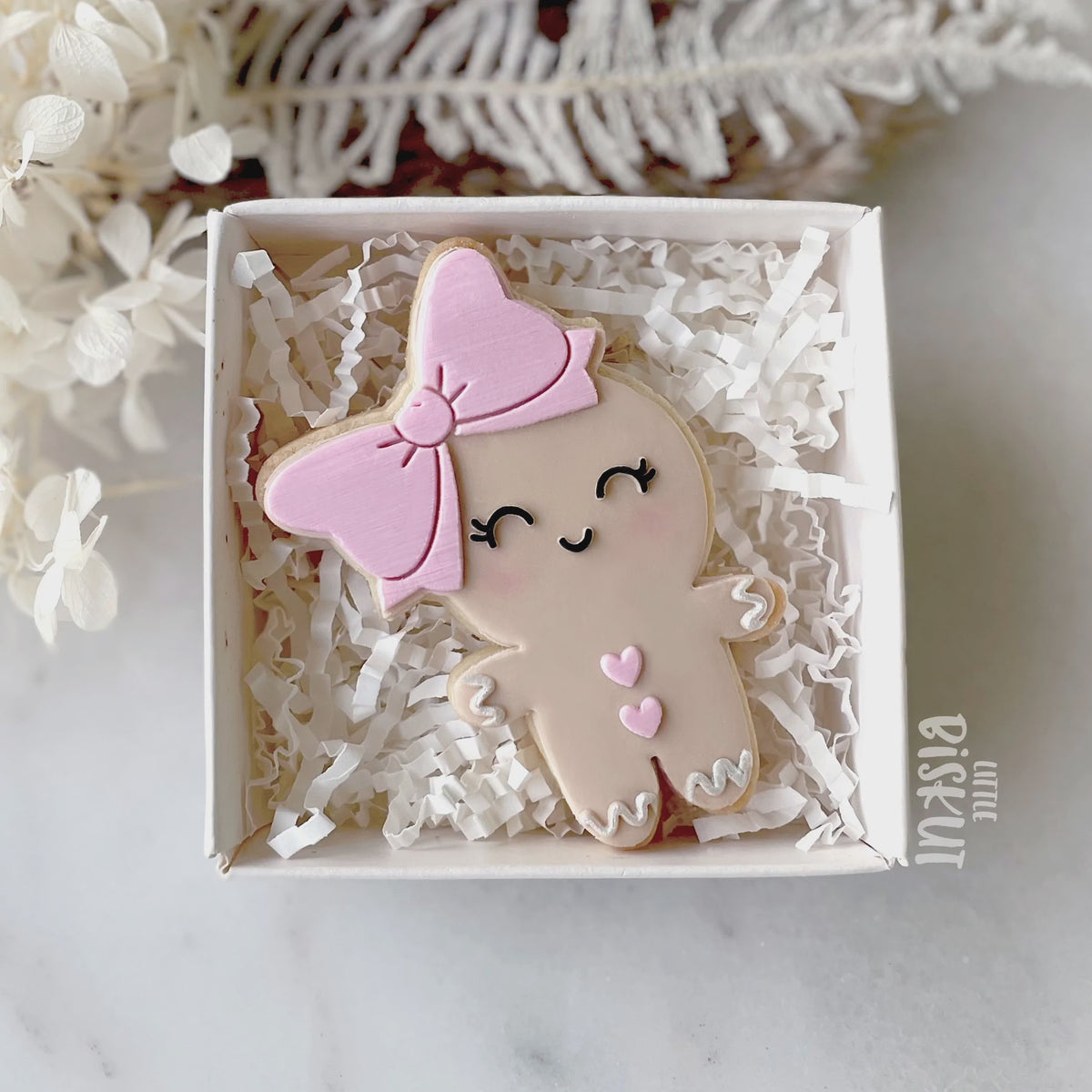 Gingerbread Girl with Bow Cutter & Debosser Set Small (Little Biskut ...